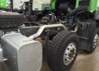China Green Color Chassis 371HP Tipper Dump Truck 12 Wheels LHD 60 - 70 Tons 28CBM for sale