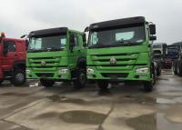 China Green Color Chassis 371HP Tipper Dump Truck 12 Wheels LHD 60 - 70 Tons 28CBM for sale
