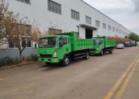 China Green Tipper Dump Truck Howo 116hp High Strength Steel for sale