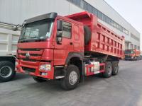 China Red HOWO SINOTRUK Dump Truck 10 - 25 Cubic Meter Load 25 - 40t ZZ3257N3847A for sale