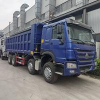 China SINOTRUK BLUE HOWO 400HP 8×4 TIPPER DUMP TRUCK LHD for sale
