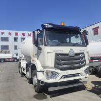 China HOWO SINOTRUK Concrete Mixer Truck White 10CBM 380HP 8X4 RHD for sale