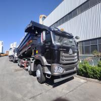China SINOTRUK HOHAN 8×4 Black Tipper Dump Truck For Construction for sale