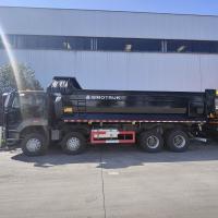China SINOTRUK HOHAN 8×4 Black Tipper Dump Truck For Construction for sale