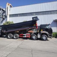 China SINOTRUK HOHAN 8×4 Black Tipper Dump Truck For Construction for sale