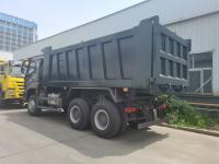 China Black SINOTRUK HOWO Tipper Dump Truck LHD 6X4 371HP New Howo E7 Cab for sale