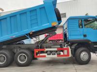 China Blue LHD 6×4 10 wheels HOWO Tipper Dump Truck High Horsepower 371HP for sale