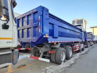 China RHD 8×4 10wheels 380HP Blue HOWO Tipper Truck High Horsepower for sale