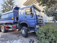 China Full DriveLow Fuel Consumption 380HP Blue HOWO Tipper Truck RHD 6×6 10wheels for sale