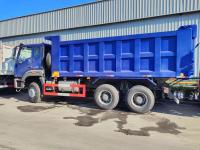 China Full DriveLow Fuel Consumption 380HP Blue HOWO Tipper Truck RHD 6×6 10wheels for sale