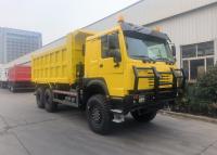 China Sinotruk Howo Tipper Dump Truck 6 × 6 All Wheel Drive With 14.00R20 Single Tyre 380Hp for sale