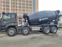 China HOWO Mixer Truck 12CBM 380HP H77L Cabin Black for sale
