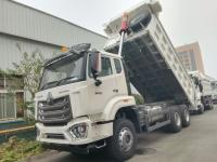 China 30 - 40 Tons RHD 10 Wheels Tarpaulin Sinotruk Howo 6x4 Tipper Truck For Construction for sale
