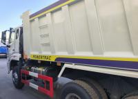 China Sinotruk Howo / Hohan 6×4 Tipper Dump Truck 10 Wheels Rectangular Cargo Body 20CBM White Color for sale