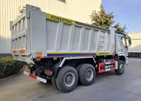 China Sinotruk Howo / Hohan 6×4 Tipper Dump Truck 10 Wheels Rectangular Cargo Body 20CBM White Color for sale