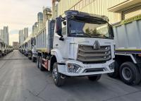 China Sinotruk Howo / Hohan 6×4 Tipper Dump Truck 10 Wheels Rectangular Cargo Body 20CBM White Color for sale