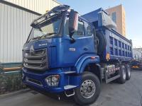 China SINOTRUK HOHAN NEW HOWO 30 - 40 Tons RHD 10 Wheels Tarpaulin  For Construction Blue High Efficiency Lifting And Unloading for sale