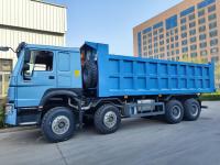 China Captivating Blue HOWO 8×4 380HP 26.91CBM Dump Truck Where Power Meets Precision In Every Load! for sale