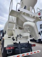 China White HOWO 8*4 Concrete Mixer: 371 Horsepower & Super-Large Loading Capacity for sale
