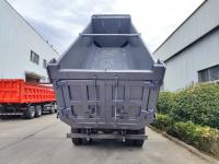 China 400HP HOWO 8*4 Dump Truck (Black): Featuring U-Shaped Hopper & Ghost-Face Cab for sale