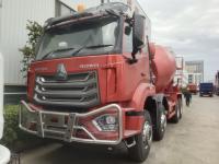 China Red HOWO 8*4 Concrete Mixer: 371 Horsepower & Super-Large Loading Capacity for sale