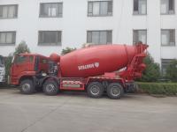 China Red HOWO 8*4 Concrete Mixer: 371 Horsepower & Super-Large Loading Capacity for sale