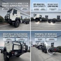 China SINOTRUK HOWO 6X6 Full-Drive Truck Chassis Cargo Chassis With bumper for sale