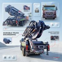 China High Rise Mastery HOWO 380HP Smart Pump Truck’s 52m Boom 6x4 Traction For Unmatched Vertical Pouring for sale