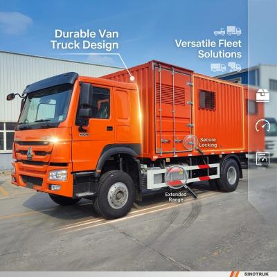 China Versatile Powerhouse: Discover the HOWO 4x2 Van Truck's Superior Durability & Cost-Effective Design for sale
