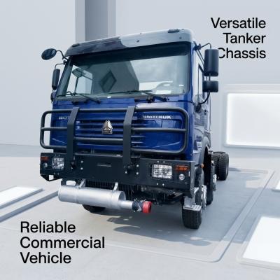 China SINOTRUK HOWO Oil Tank Truck Chassis 400HP 8X4 LHD 50 Tons 40CBM for sale