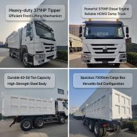 China SINOTRUK HOWO 371HP Heavy-duty Tipper Dump Truck with 10 Wheels and Rectangular Cargo Box for sale
