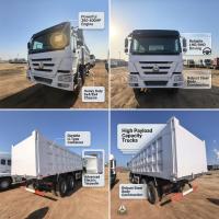China 375 Horsepower Tipper Dump Truck with 40-50 Tons Load Capacity and 7300mm Cargo Box Length for sale