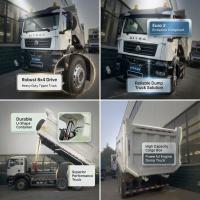 China 371HP White U-Shaped Cargo Box Dump Truck with Superior Mid-Lift Performance for sale