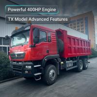 China SINOTRUK HOWO TX Model 400HP LHD Tipper Dump Truck 6X4 With Warning lights for sale