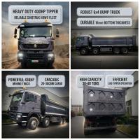 China Tipper Truck SINOTRUK HOWO 400HP 12 Wheels LHD 30-40 Tons 20-30CBM ZZ3317V356GB1 for sale