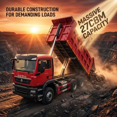 China SINOTRUK 6*4 Tipper Truck for Euro 2 Emission Standard and Heavy-Duty Transportation for sale