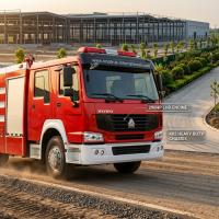 China SINOTRUK HOWO 4×2 Fire Fighting Truck 10CBM Water Tank 290HP Engine for Emergency Response for sale