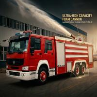 China SINOTRUK HOWO 20CBM LHD 6×4 Fire Fighting Truck with 336HP Engine and 60L/S Flow Rate for sale