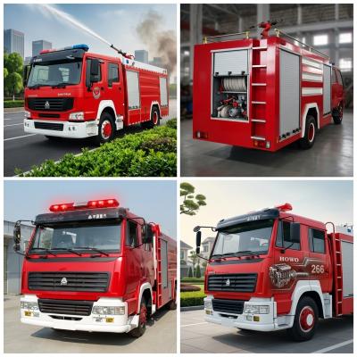 China SINOTRUK HOWO Fire Fighting Truck 8-12CBM Water Tank 266HP Engine for Fire Control and Sprinkling for sale