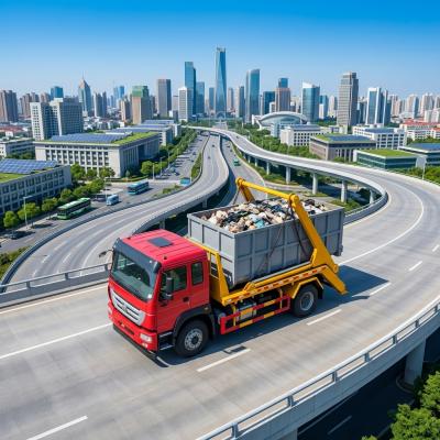 China SINOTRUK HOWO Swing Arm Garbage Collection Truck 6-10 CBM Capacity 140HP 4×2 LHD for sale