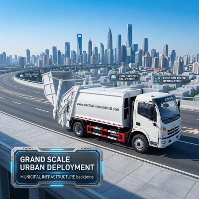 China SINOTRUK HOWO 6CBM RHD 4×2 Compressed Garbage Collection Truck with 30-Ton Compression Force for sale