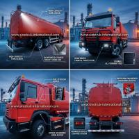 China SINOTRUK 8X4 Fuel Tank Fuel Truck 30 CBM  Ghost face cab  With a bumper for sale