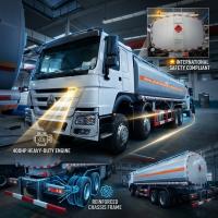 China High Efficiency Oil Tank Truck 8X4 LHD Euro2 400HP 31000KG for sale