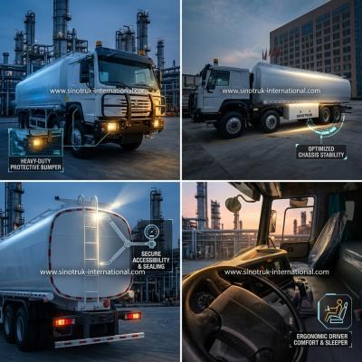 China 400Hp Engine Output Oil Transport Truck The Perfect Solution for Safe Oil Delivery for sale
