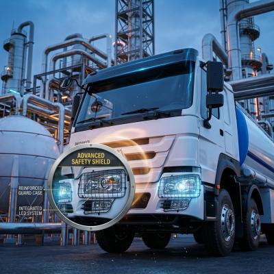 China Heavy-Duty HOWO 8*4 400HP LHD Fuel Truck 40CBM Double Tank System For Long-Range Fuel Distribution White for sale