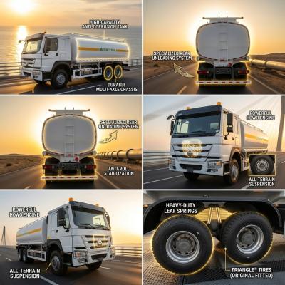 China HOWO 6*4 340HP Weichai engine, 25CBM oil tank truck for sale