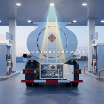 China SINOTRUK HOWO 4x2 Fuel Tank Truck 290HP with 16-20 CBM Capacity and 5mm Tank Thickness for sale