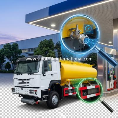 China SINOTRUK HOWO 25CBM Oil Tank Truck 10 Wheels 400Hp 6 × 6 Multiple Compartments for sale