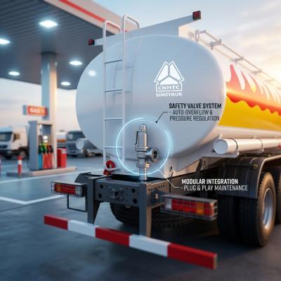 China 20CBM Sinotruk Howo Semi Truck Fuel Tank 6x4 Lhd Euro2 371hp for sale