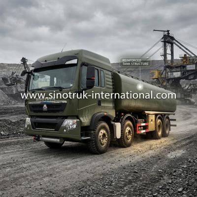 China HOWO Stainless Steel 8×4 Petroleum Oil Storage Tank Fuel Delivery Truck 30 CBM Capacity 336HP Engine for sale